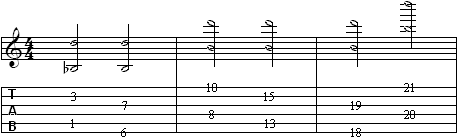 Examples of using intervals in guitar playing, part 1: thirds, sixths ...